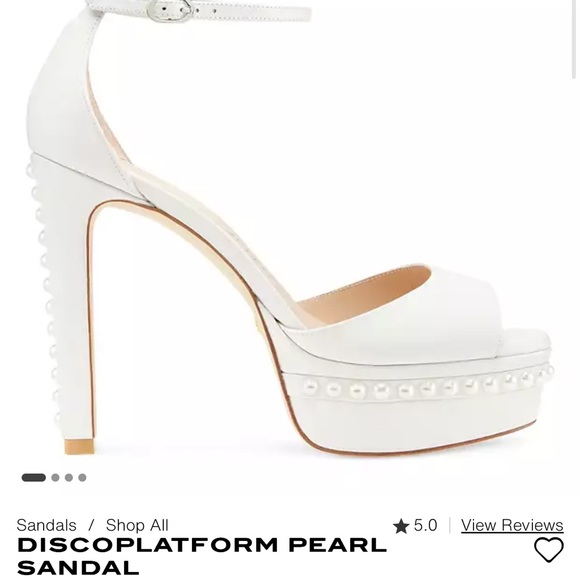 Stuart Weitzman | Shoes | Stuart Weitzman Discoplatform Pearl Sandal ...